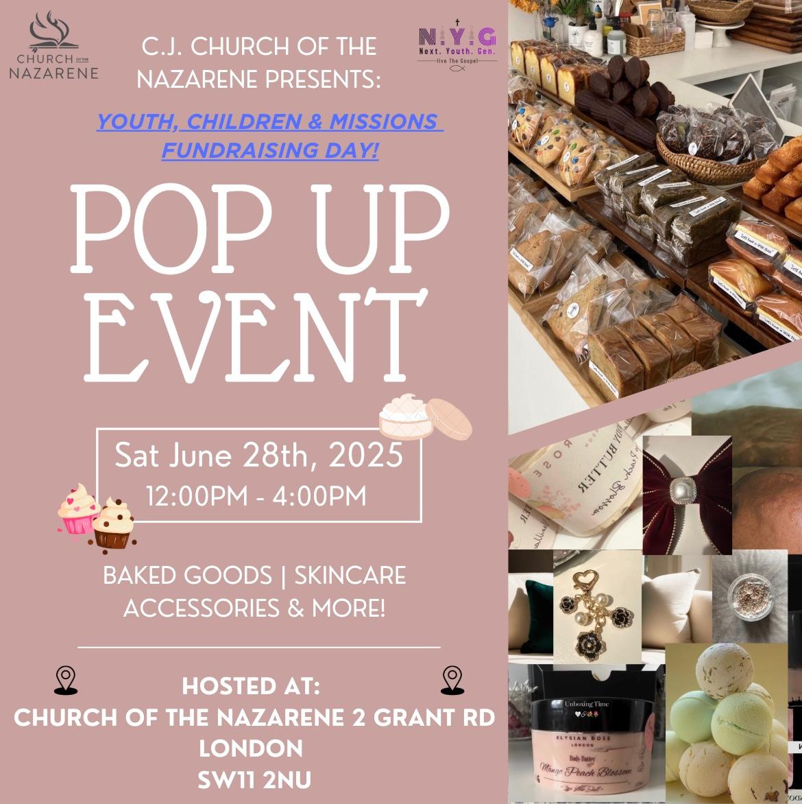 CJC Pop Up Event - Sat, June 28, 2025 - Clapham Junction Church Of The ...